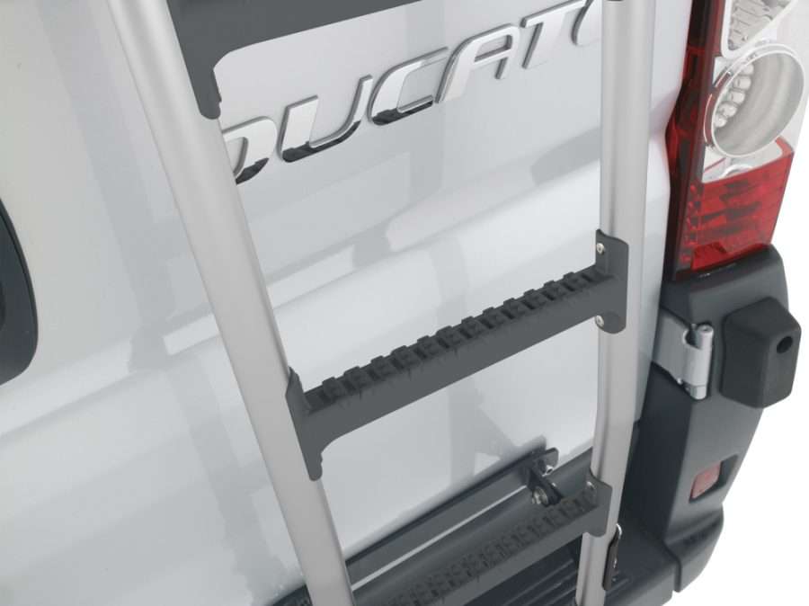 VW T5 Rear Door Ladder H1 Transporter Rhino Aluminium Roof Rack Access ...
