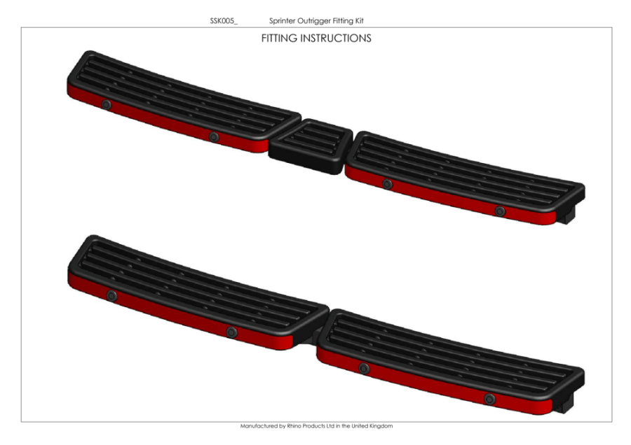Iveco Daily 2014 to 2022 – Black Step Triple Step Rhino Access Steps No ...