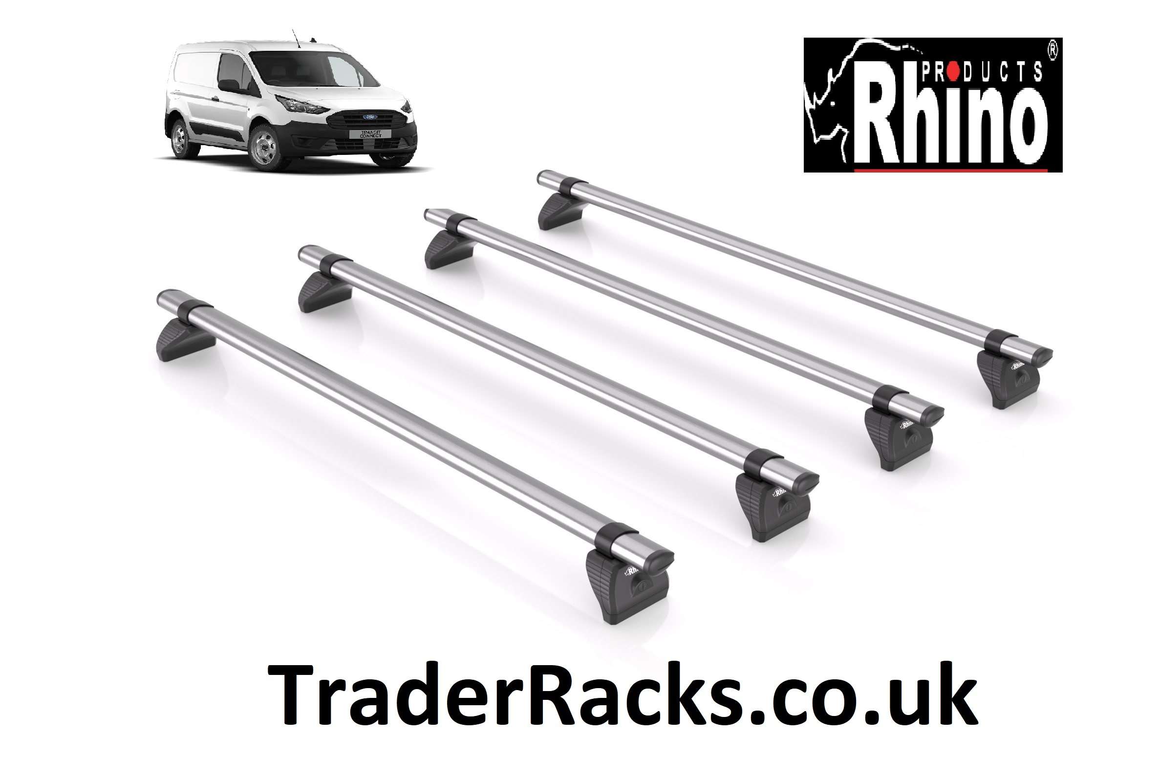 Ford Transit Connect L1H1 2013 to 2023 4 Bar Rhino KammBar Fleet Roof ...